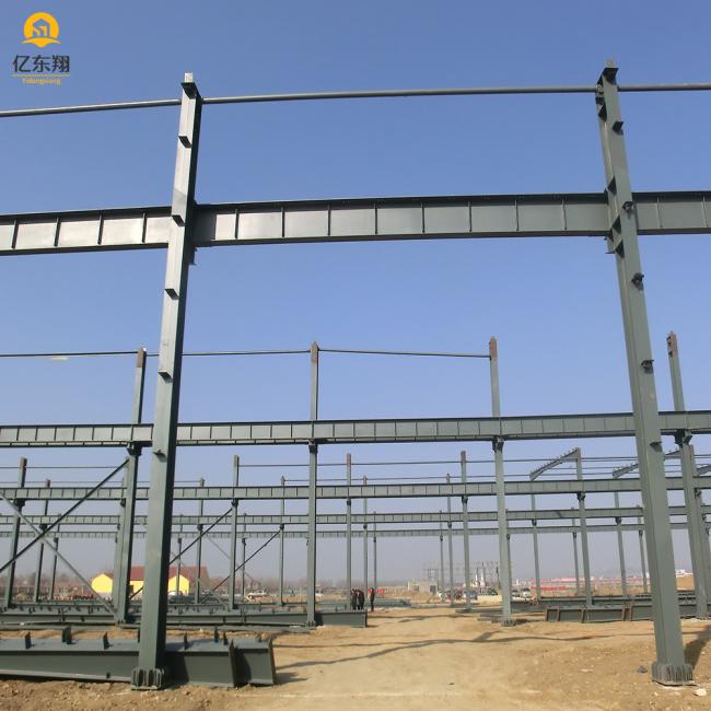 Steel structure building construction process