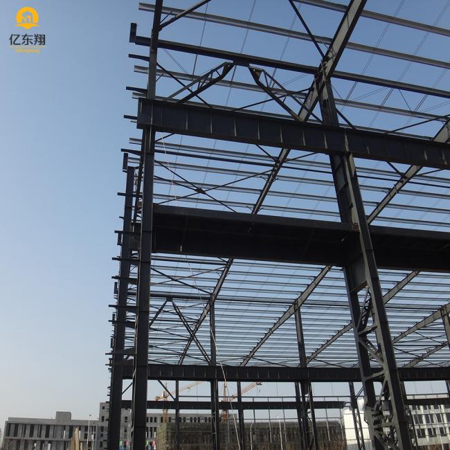 Steel structure building construction process