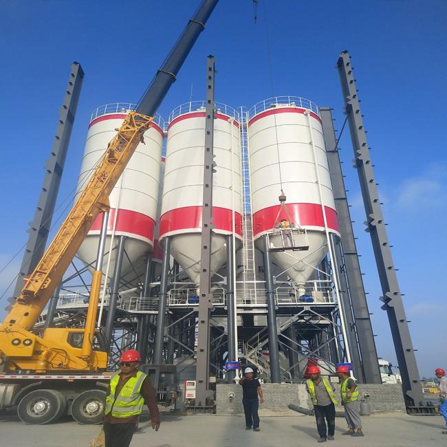 Steel structure factory exterior view