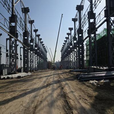 China Custom Steel Frame Factory Warehouse Q355B Structure for sale