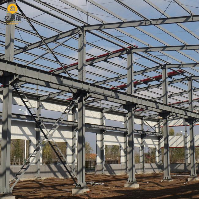 Steel structure interior view
