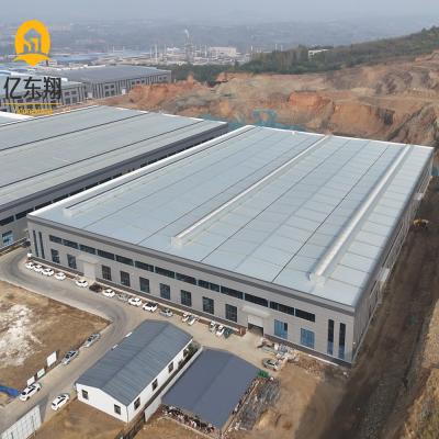 China Prefab Steel Structure Factory with EPS Sandwich Panels for sale