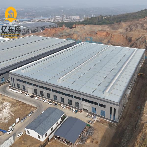 Quality Prefab Steel Structure Factory with EPS Sandwich Panels for sale