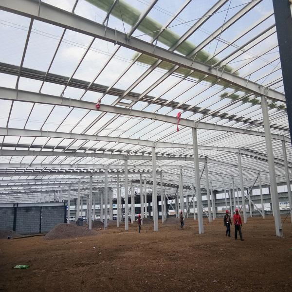 Quality Prefab Steel Structure Factory with EPS Sandwich Panels for sale