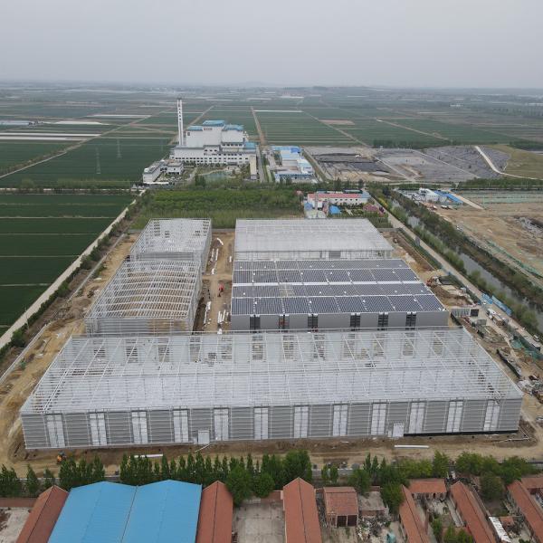Quality Prefab Steel Structure Factory with EPS Sandwich Panels for sale
