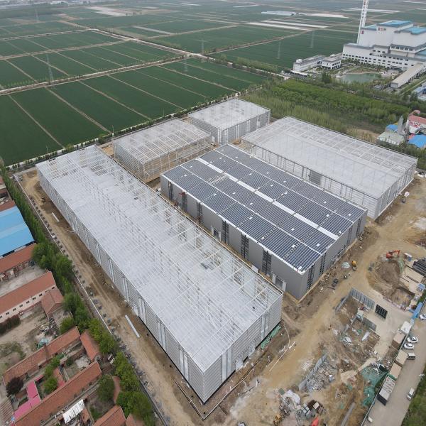 Quality Prefab Steel Structure Factory with EPS Sandwich Panels for sale