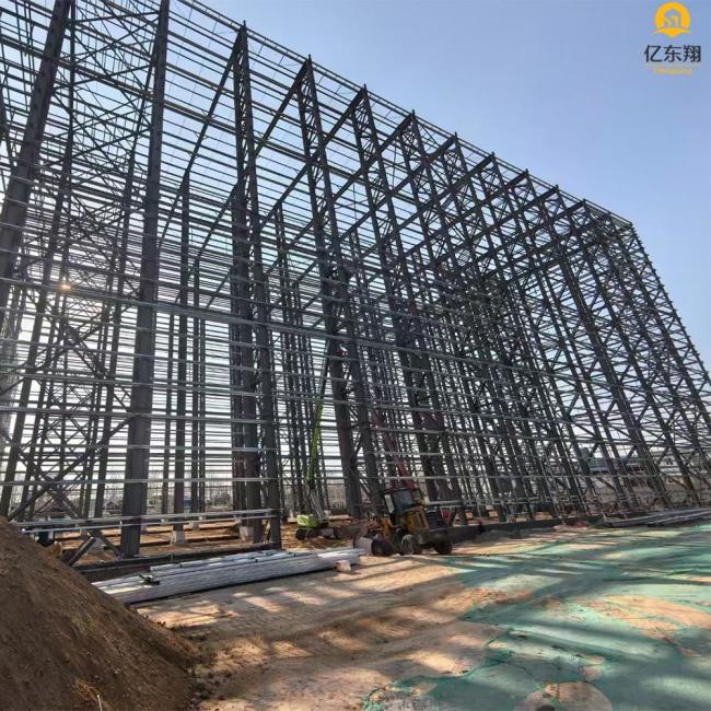 Modern prefabricated steel building exterior