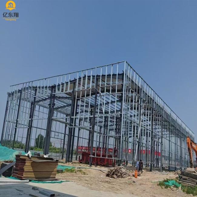 Completed pre-engineered steel building