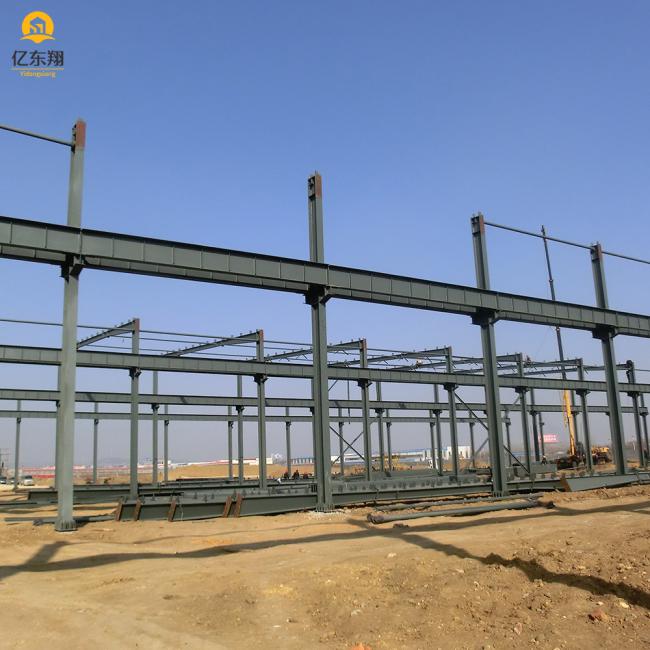 Industrial steel building interior