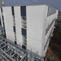 China YB Steel Structure Warehouse with 1.2m Brick Wall and Floor Deck Custom Dimensions for sale