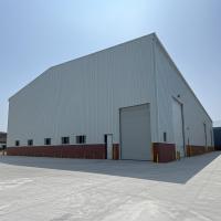China Pre-engineered Steel Structure with Fiberglass Cladding and Grade A Polycrystalline Solar Panels 75-600g Zinc Coating for sale