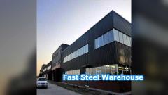 Prefab Steel Warehouse Fast Install Sliding Doors