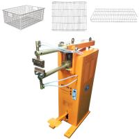 China Small Pedal Type Wire Rack Shelf Mesh Row Resistance Spot Welding Machine for sale