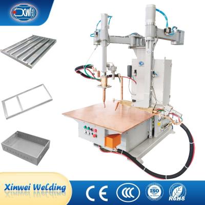 China Steel Pneumatic Pointed Sheet Metal Mark Free Platform Type Table Rocker Arm One Side Desktop Single Sided Spot Welding Machine for sale