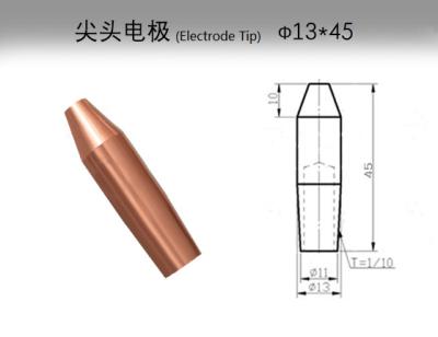 China Cucrzr Spot Welding Copper Electrodes Welding Tips For Spot Welder for sale