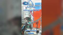 Welding shock absorber end cap with automatic resistance spot welder machine