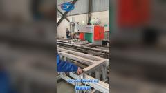 Welding elevator door with Automatic Spot Welding Machine