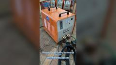 Welding stainless sheet with handheld spot welding machine