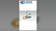 Welding wire meshes with suspension spot welding machine