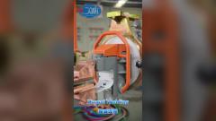 Welding turbine blade with Integrated spot welding machine