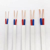 China Heatproof Electrical Wire Flat Cable , Alkali Resistant 2 Core Flat Wire for sale