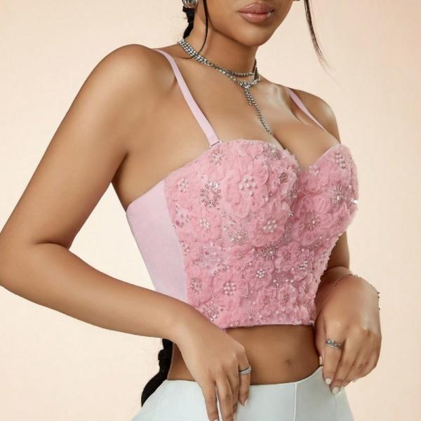 Quality Summer strapless chest beauty back corset tops sexy vest short bra corset for sale
