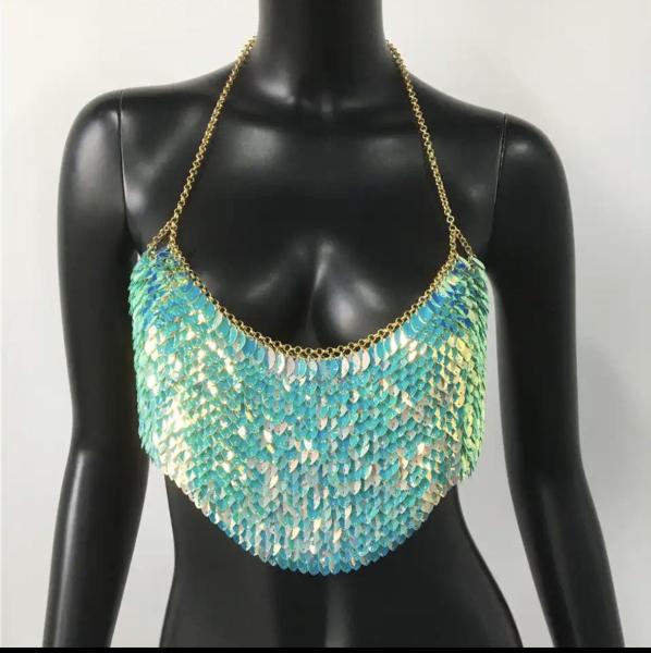 Quality Sequin Bustier body chain for sale