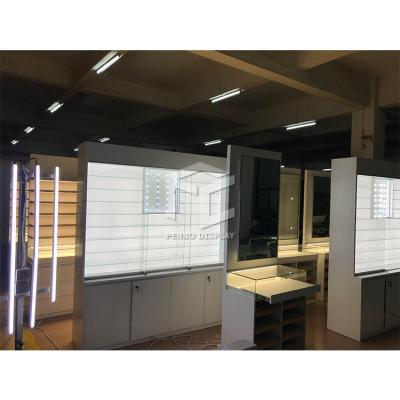Cina Il ODM ottico degli armadietti di esposizione del negozio degli occhiali del MDF marmorizza la polvere superiore ricoperta in vendita