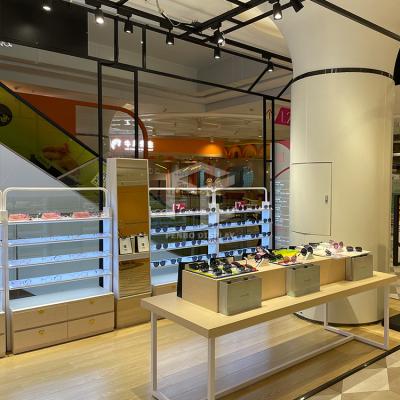 中国 3mmの厚い木製の光学店の飾り戸棚のショールームの贅沢な様式 販売のため