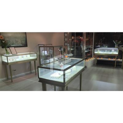 Cina ODM di livello di progettazione 1050mm di gioielli di 1200mm contro del negozio dell'esposizione elegante lunga della mobilia in vendita