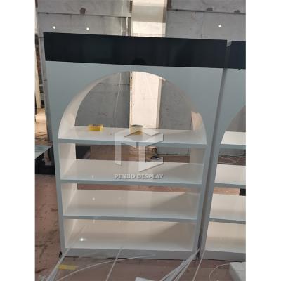 China Anzeigen-Regale 20mm MDF Skincare für das kosmetische Baumwollverpacken des Geschäfts-EPE zu verkaufen