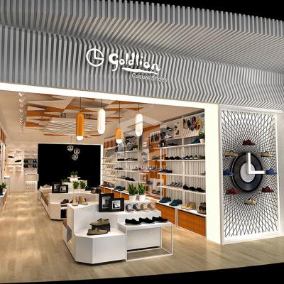 Cina Esposizione della vetrina del negozio di scarpe del boutique in vendita