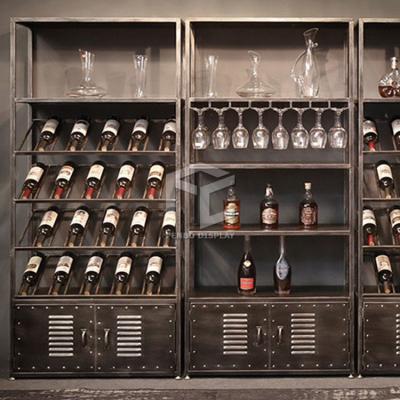 China Luxus- Metall-Champagne Wine Display Cabinet 2000mm hohes Soem annehmbar zu verkaufen