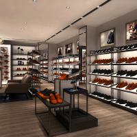 China CNC Processing Shoe Display Racks For Shop Made By HPL Sheets for sale