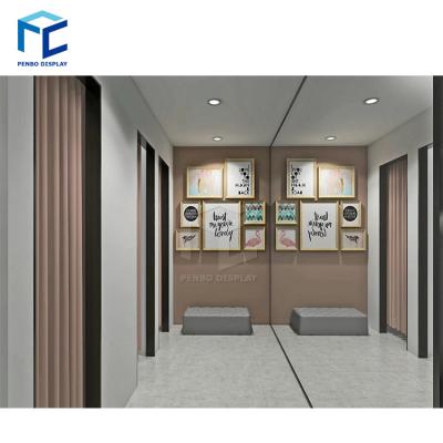 Cina I vestiti di legno di colore dorato nero visualizzano lo scaffale per interior design del negozio in vendita