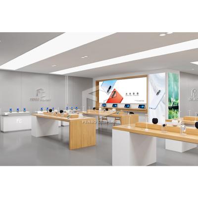 中国 OEM MDFの携帯電話の表示棚の携帯電話の付属品は設計買物をする 販売のため