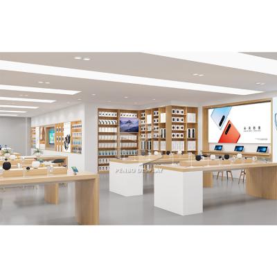 中国 OEM MDFの携帯電話の表示棚の携帯電話の付属品は設計買物をする 販売のため