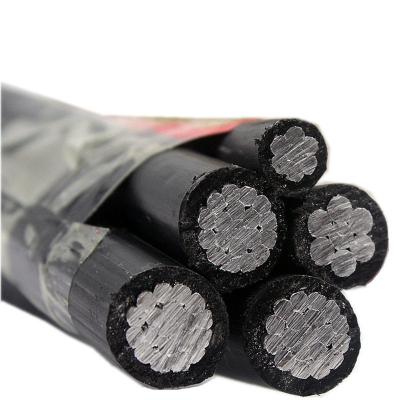 China 3+2 Core Low Voltage Aerial Bundled Cable With Street Lighting Conductor for sale