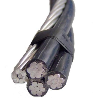 China XLPE Insulated Aerial Bundled Cable 1 0 Quadruplex Wire for sale