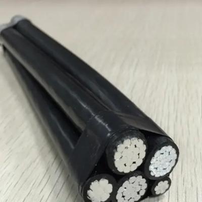 中国 0.6/1kV デュプレックス トリプレックス アルミ 導体 ABCケーブル XLPE LDPE PVC 絶縁 オーバーヘッド アルミ プレアセンブラド ワイヤー 販売のため