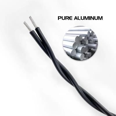 China Braid Flexible 2*16 4*25mm2 Twisted Aerial Bundled Cable ABC Aluminum Overhead Round Cable PVC XLPE Insulated Cable for sale