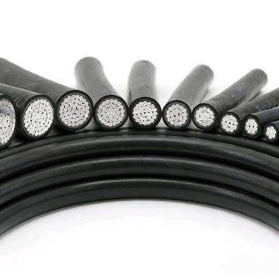 China LV ABC Low Voltage Aerial Bundle Cable Aluminum/Aluminum Alloy Core 0.6/1kV Overhead Installation Customizable for sale