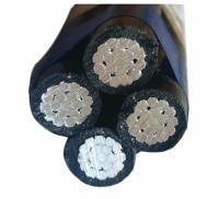 China Quadruplex 600V ABC Power Cable with XLPE Insulation for Overhead Transmission - 90°C Rating, Various AWG Sizes for sale