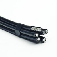 China Triplex Utility Distribution 600V Aluminum Underground Cable with 90°C Rating and XLPE Insulation for sale