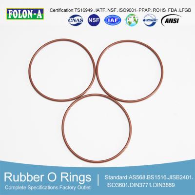 China Tensile Strength 30A Durometer Rubber O Rings Good Flexibility for sale