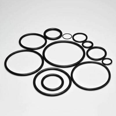 China Temperature Range -40C°-280°C FKM O Rings in Black Color and Size Range 1mm To 1000mm for Industrial Applications for sale