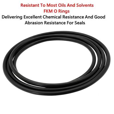China Resistant To Most Oils And Solvents FKM O Rings Delivering Excellent Chemical Resistance And Good Abrasion Resistance For Seals for sale