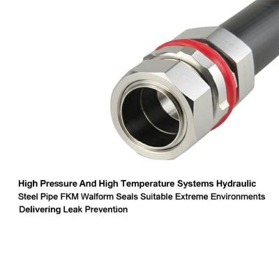 China High Pressure And High Temperature Systems Hydraulic Steel Pipe FKM Walform Seals Suitable Extreme Environments Delivering Leak Prevention for sale