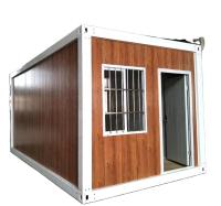 China Modular Portable 20ft 40ft Tiny Flat Pack Container Van House for Office Building for sale