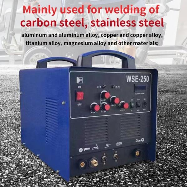 Quality AC DC TIG Welder Aluminum Welding Machine INVERTER WSE-250 220V 6.2KVA Air for sale